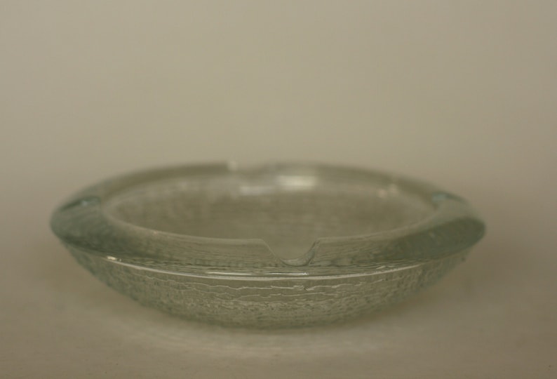 Vintage Soreno Crystal Clear Glass Ashtray - Etsy