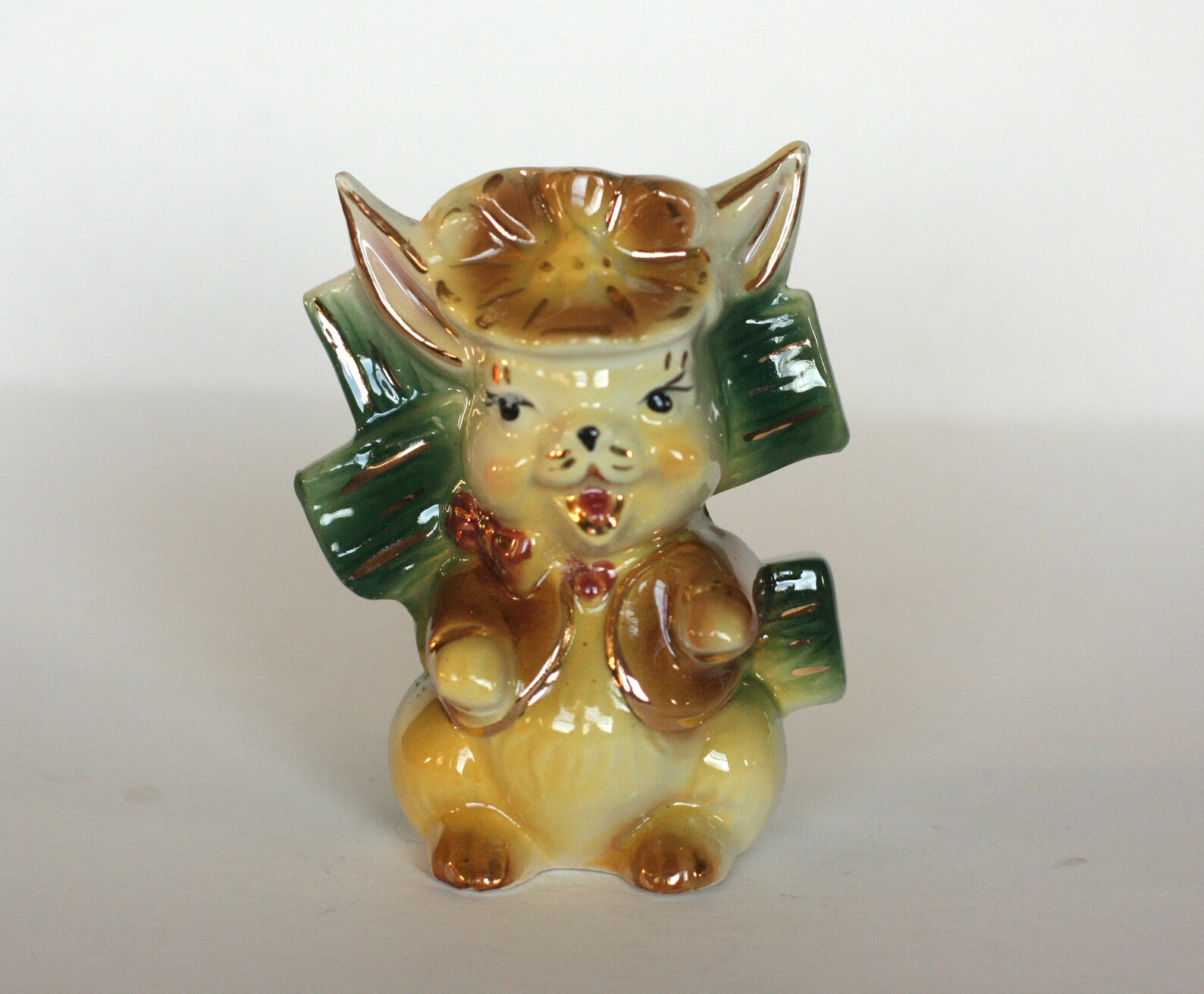 Vintage Ceramic Rabbit Planter or Vase - Etsy