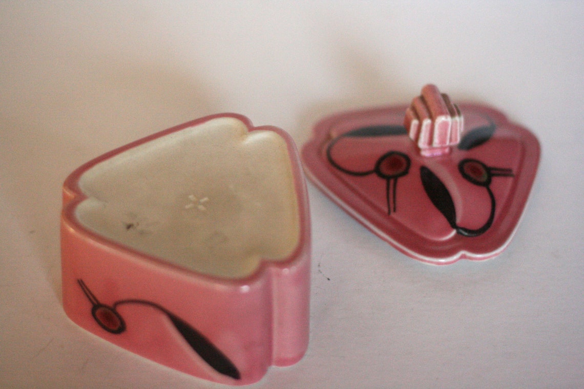 Vintage Ceramic Box With Bird Made in Japan | Etsy