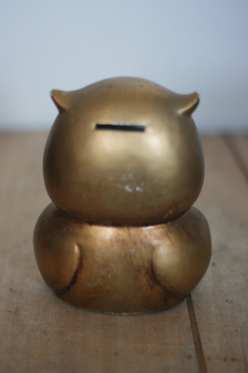 Vintage Ceramic Owl Bank | Etsy