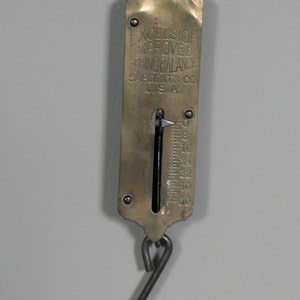 Vintage Brass Spring Scale 0-50 Lbs. Sargent Co. USA - Etsy