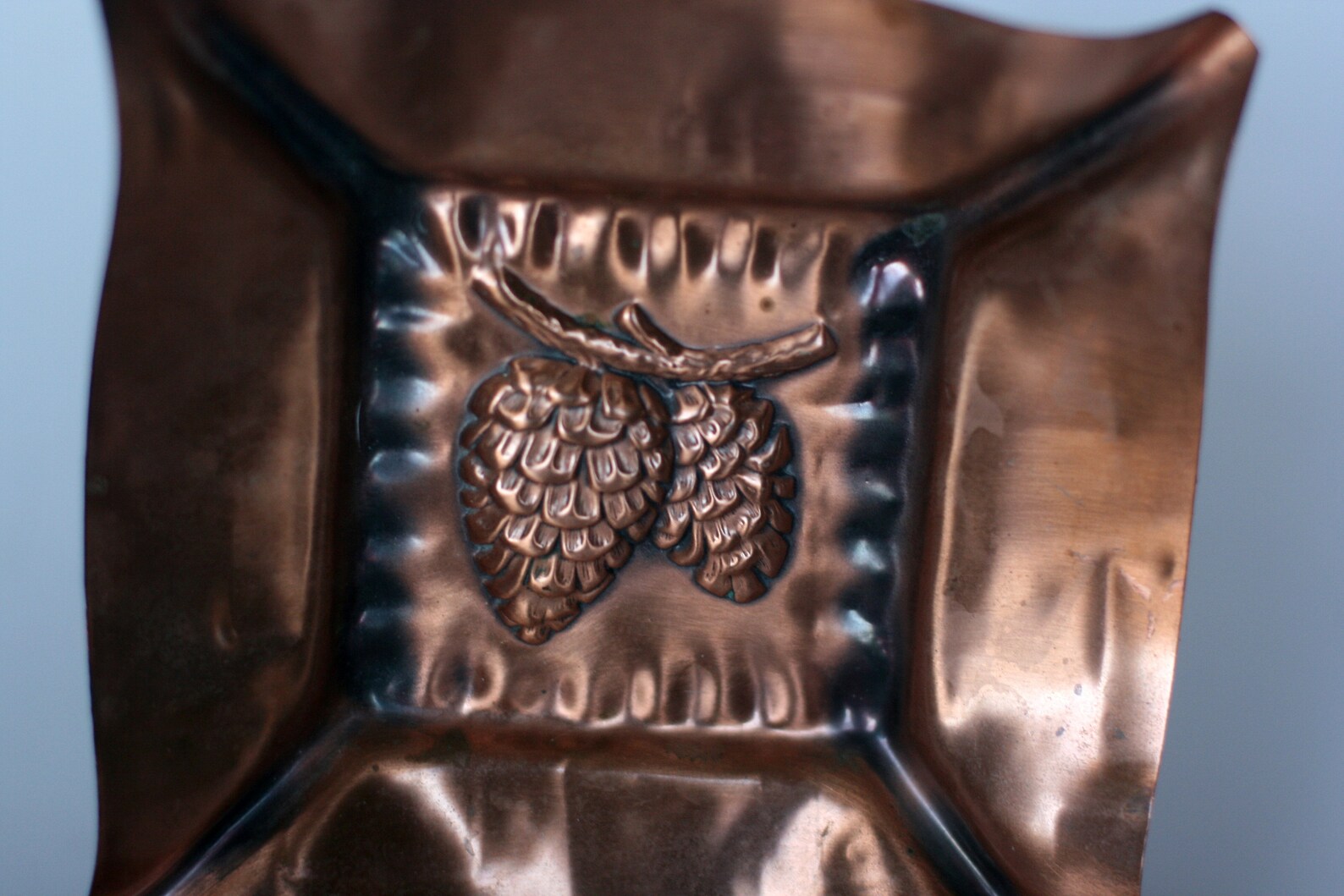 Vintage Gregorian Copper Dish With Acorns | Etsy