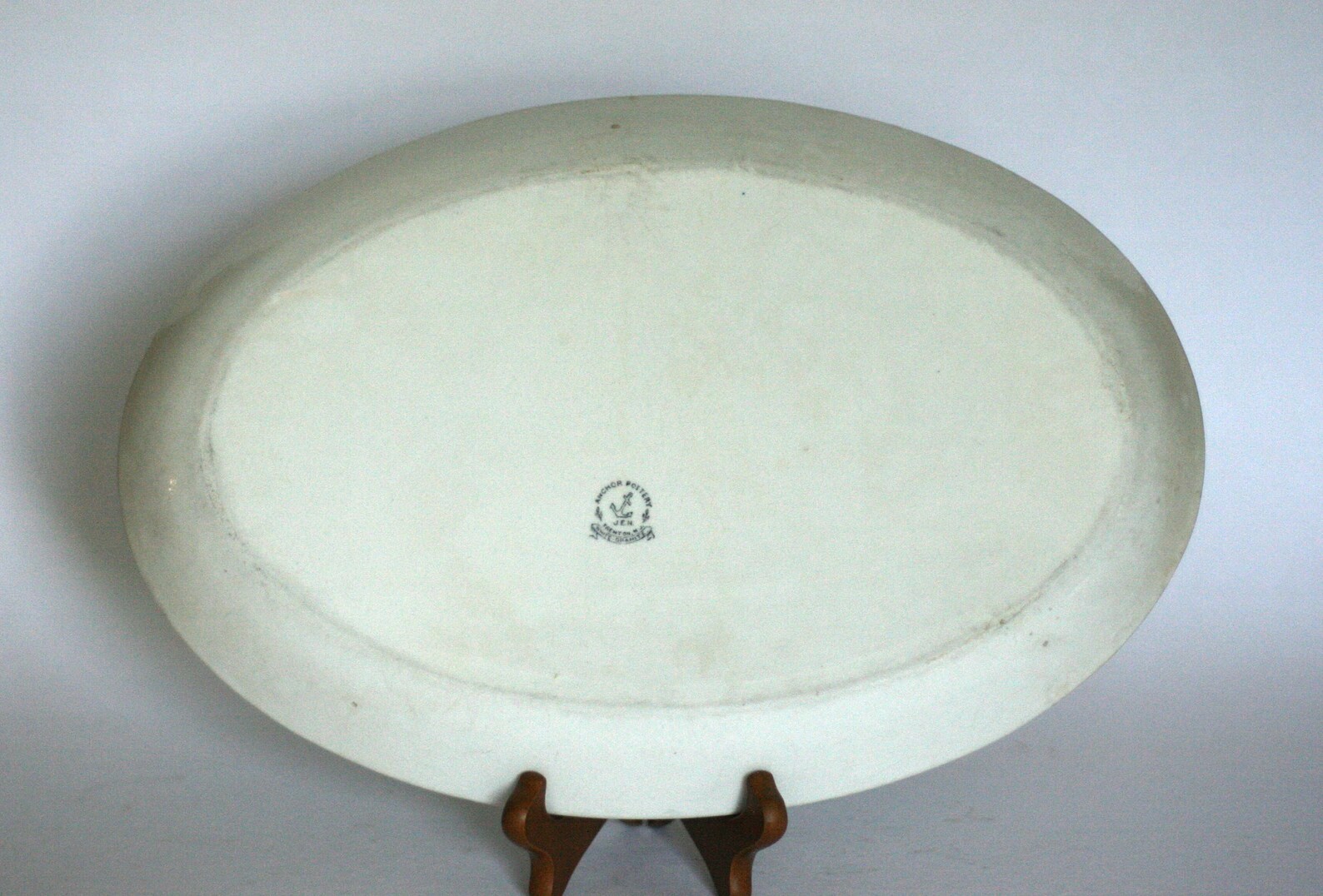 Vintage Anchor Pottery White Granite Platter - Etsy