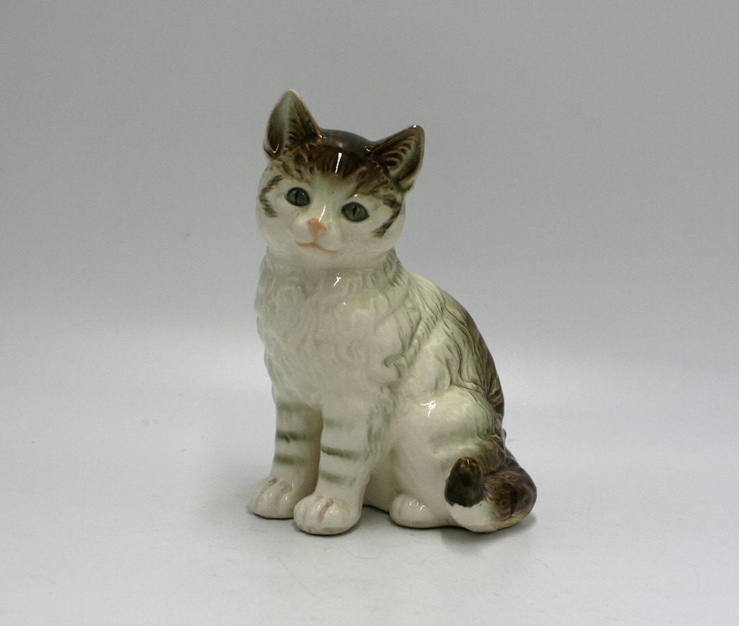 Vintage Ceramic Cat Made in Japan - Etsy