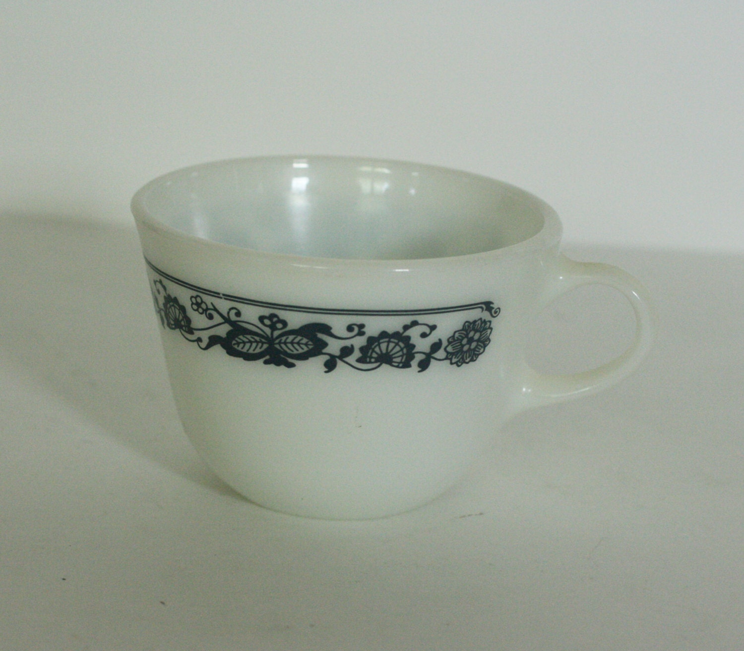 Vintage pyrex coffee cup old town blue pattern | Etsy