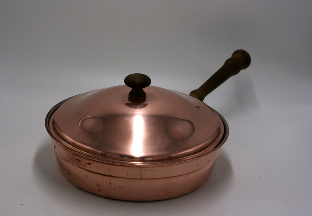Vintage Copper Frying Pan Made in Italy - Etsy