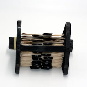 Vintage Milano Spinning Address Keeper - Etsy