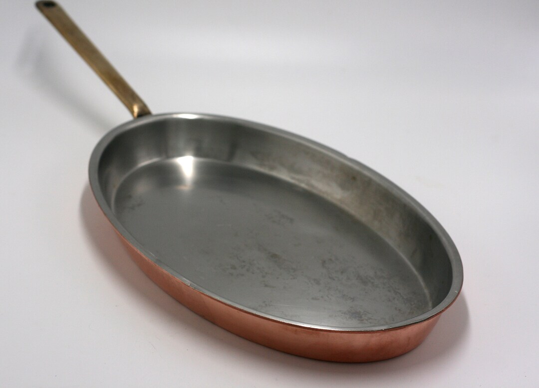 Vintage Culinox Copper Fish Sauté Pan Made in Switzerland - Etsy
