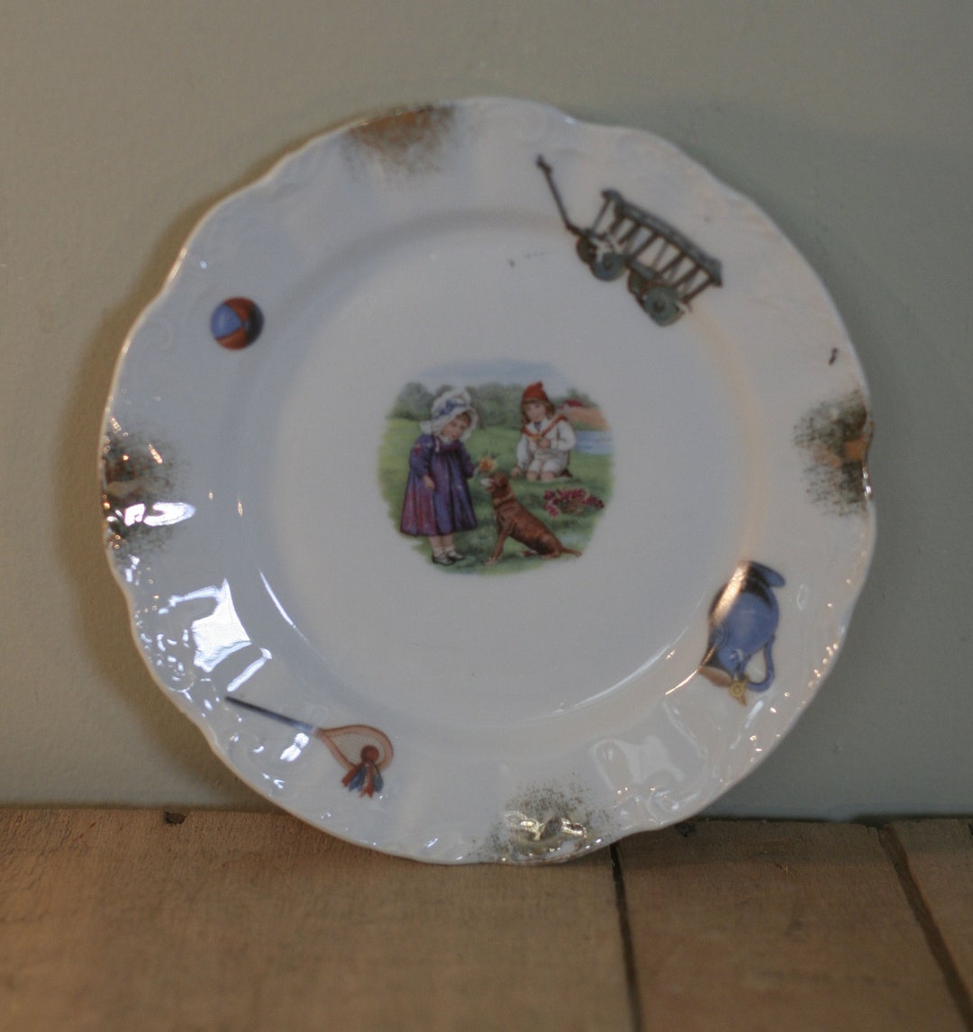 Vintage Ceramic Childs Plate - Etsy