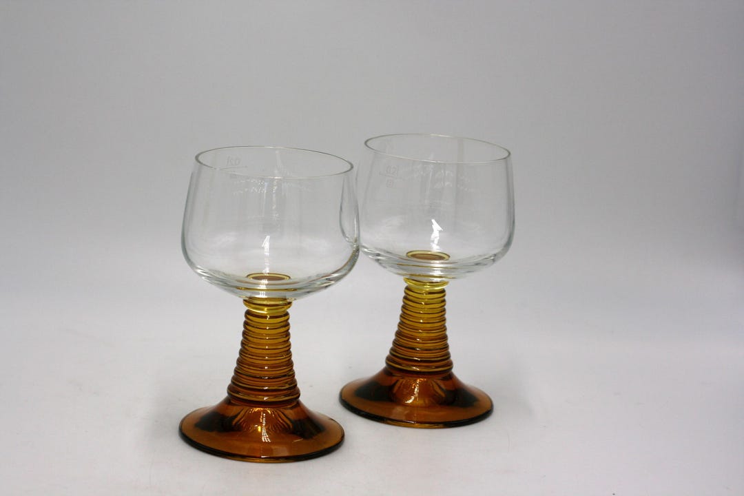 Vintage Roemer German Wine Glasses Set of Two - Etsy