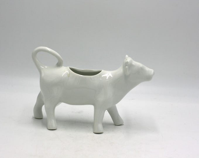 Vintage White Porcelain Cow Creamer Made in France - Etsy