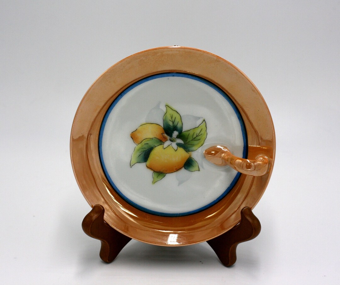 Vintage Noritake Lemon Lustre Nappy Plate - Etsy