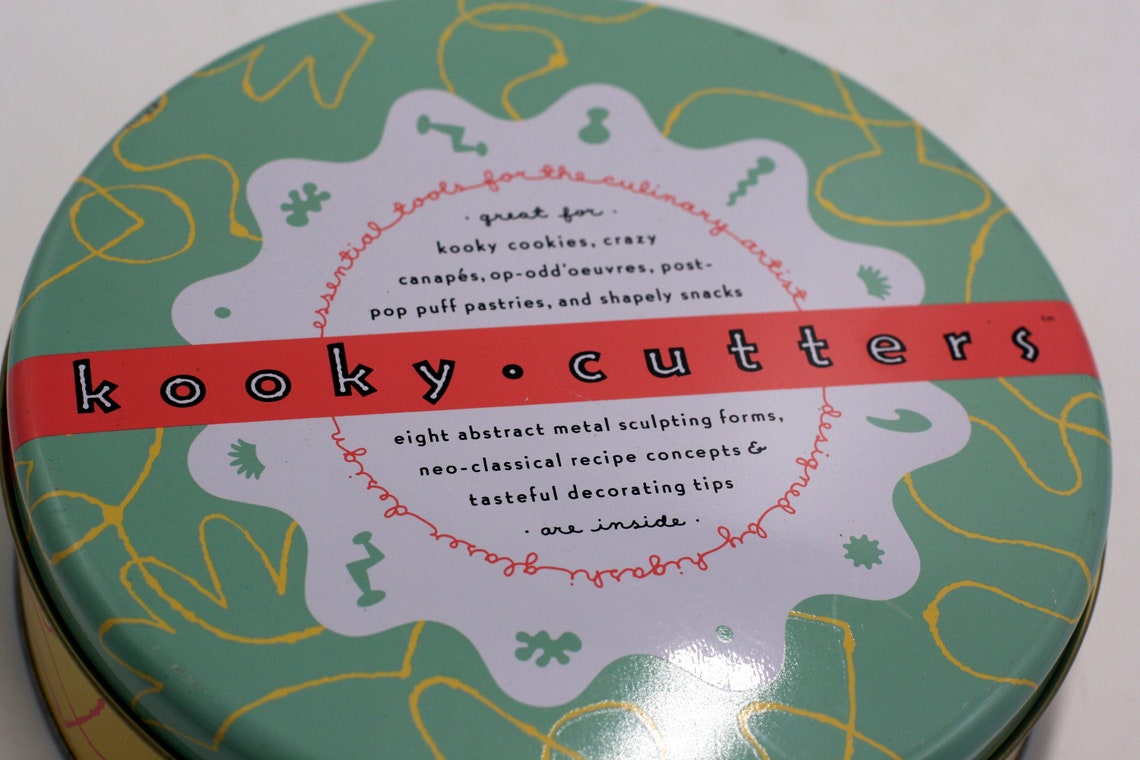 Vintage Tin of Cookie Cutters With Recipes/higashi Glaser/1991 - Etsy