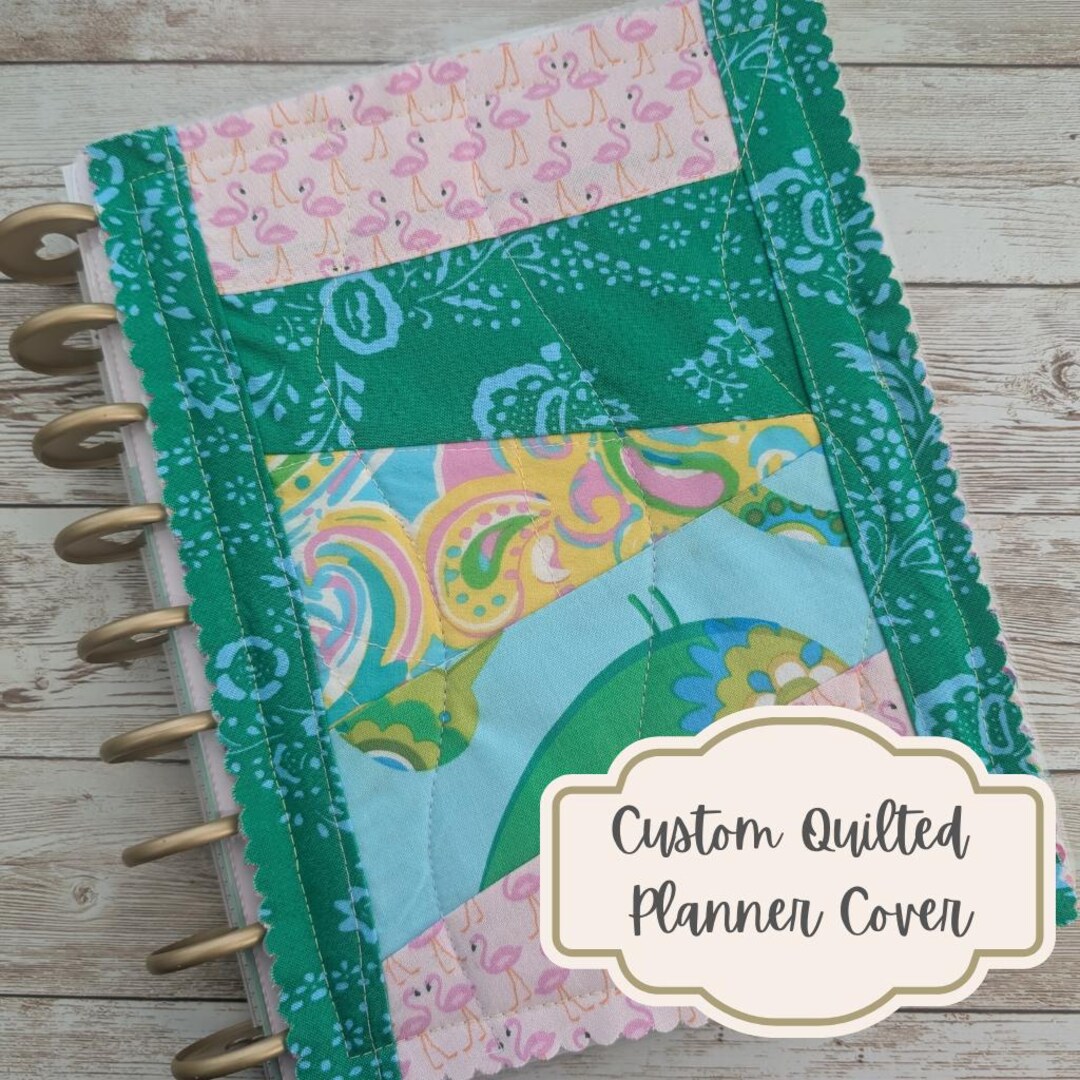 Quilted Fabric Planner Cover: Classic Happy Planner Size - Etsy