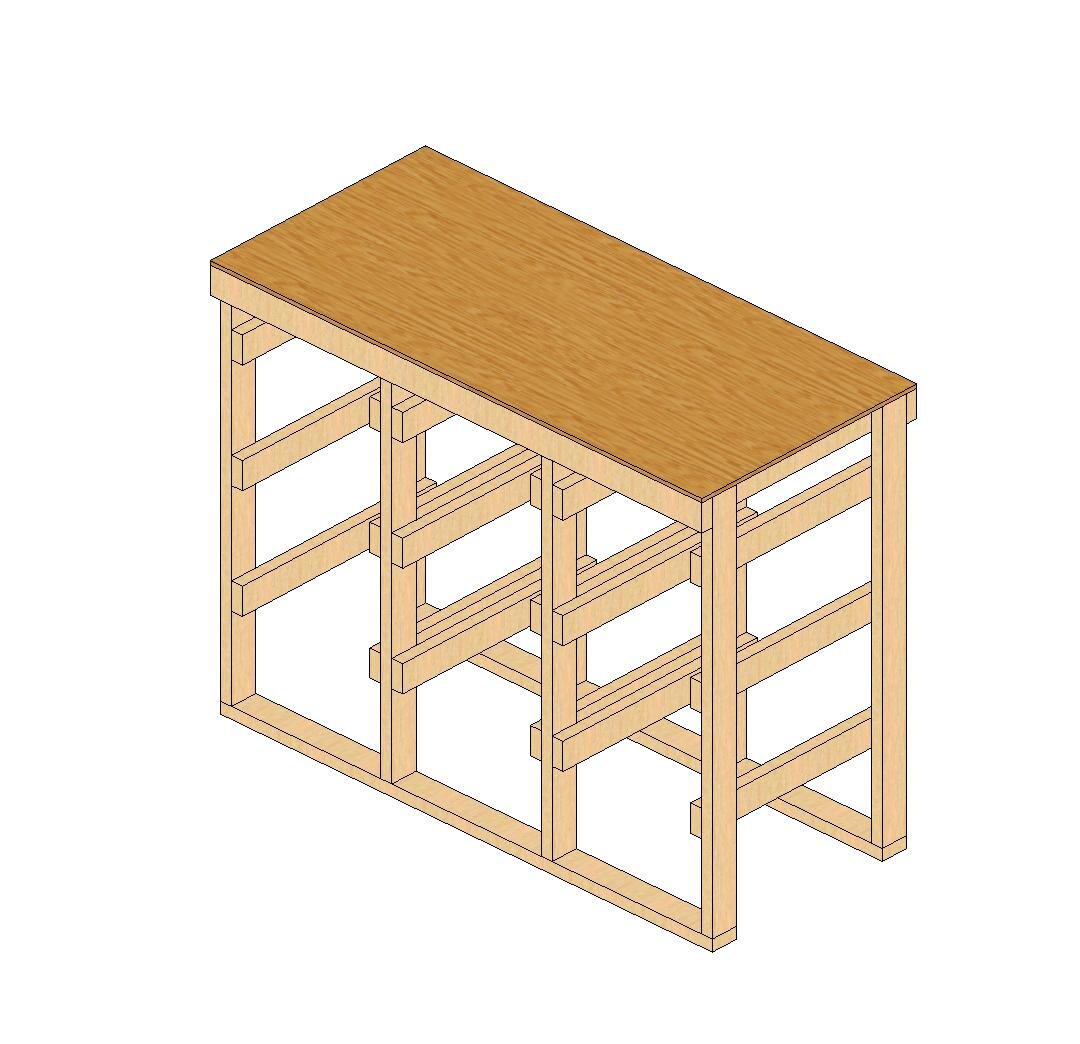 9-bin Storage Rack Plans | DIY Garage Organization | PDF Woodworking ...