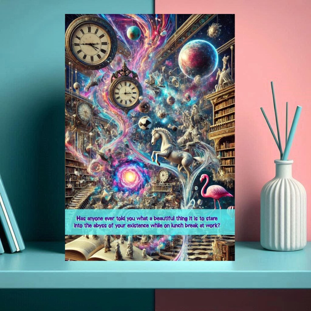 Surreal, Weird Greeting Card, — Funny Birthday Card for Friends ...