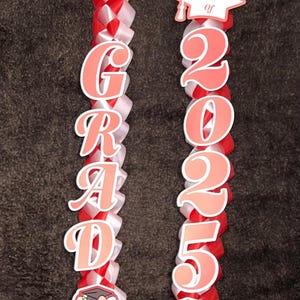 Custom Grad Lei Adult Kid Single Double Angel Wing Ribbon Braid Grad ...