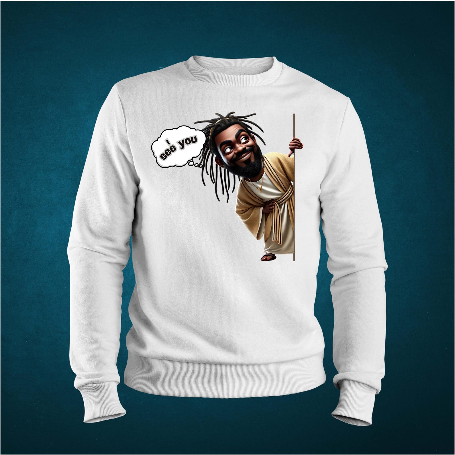 Funny Jesus PNG | “see You” Rasta Jesus Cartoon | Religious PNG ...