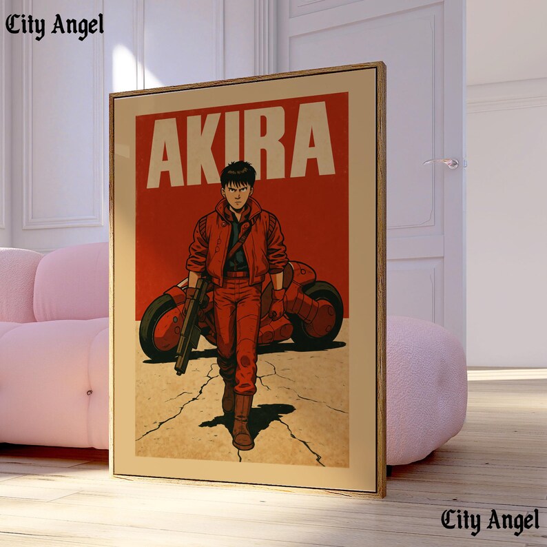 AKIRA Retro Vintage Anime Movie Poster | the Post-apocalyptic Uprise of ...
