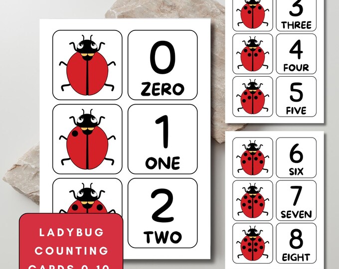 Lady Bug Number Spinner Game Printable - Counting, Preschool, Number ...