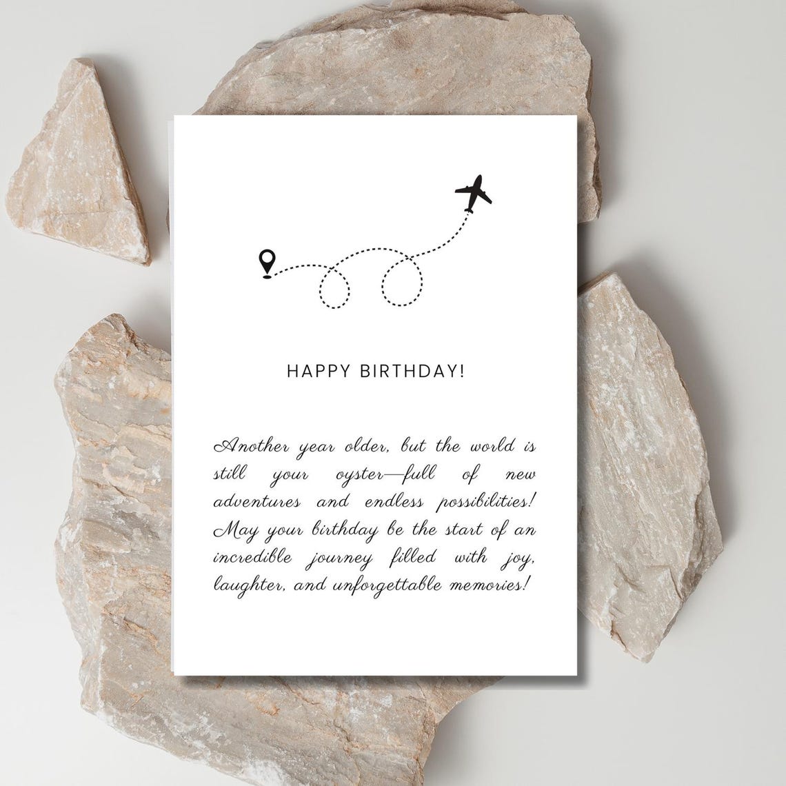 Printable Travel Card, Birthday Card, Happy Birthday, Card for Her ...