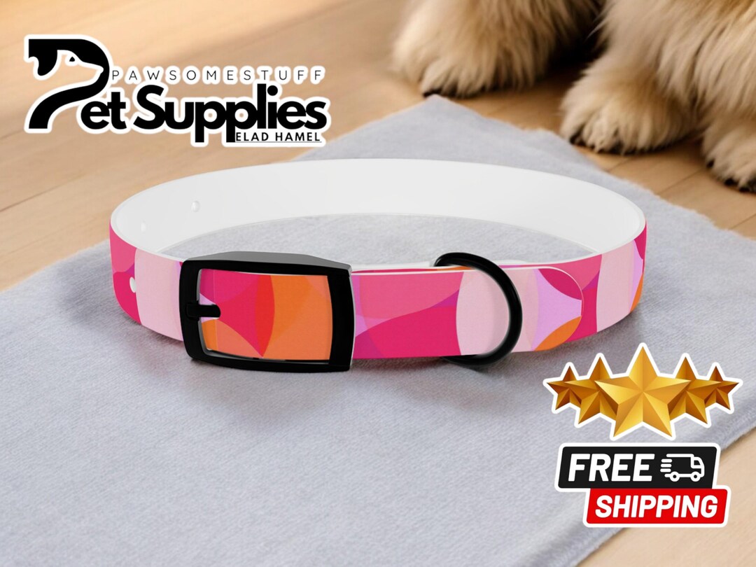 Coach-inspired Dog Collar | Bone Tug Buckle | Odor-proof and Stain ...