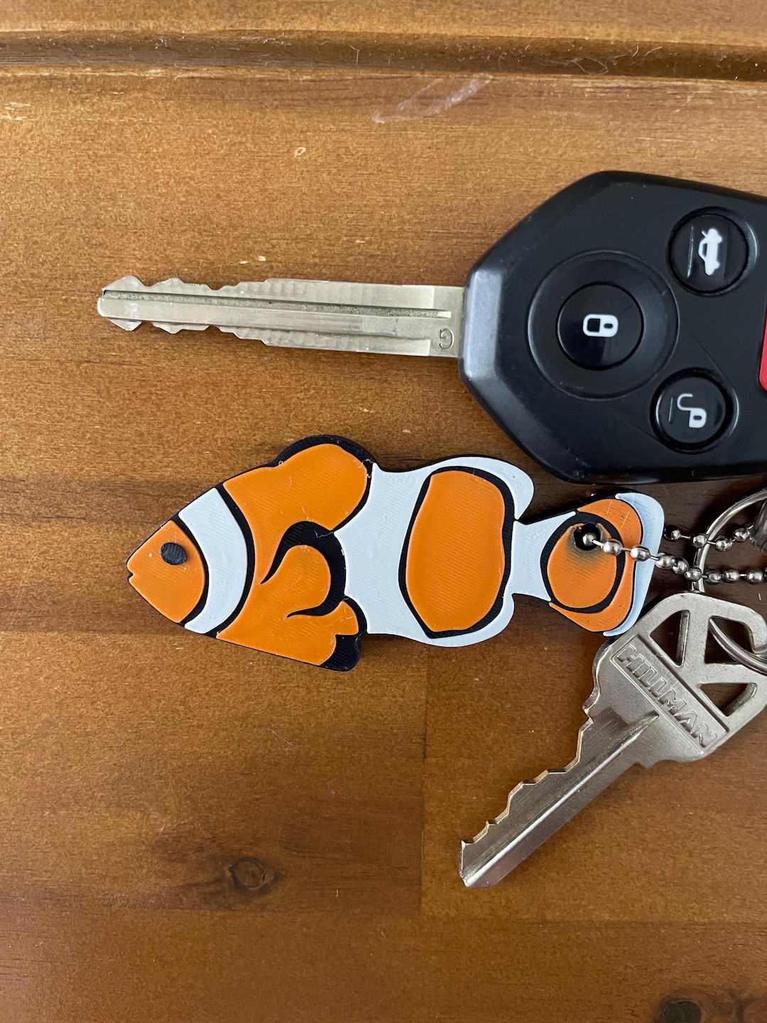 Clownfish Keychain - 3D Printed Aquarium Lover Gift - Custom Fish ...