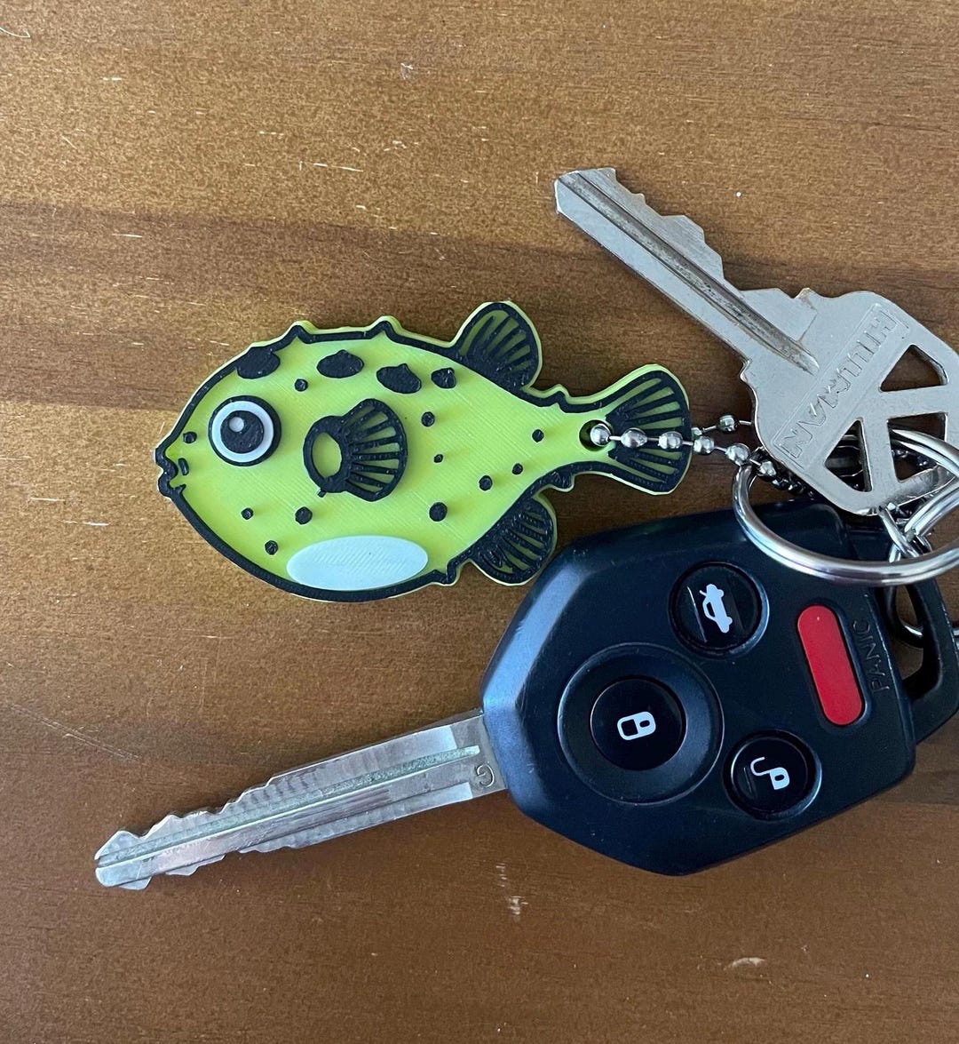 Pea Puffer Keychain - 3D Printed Aquarium Lover Gift - Custom Fish ...