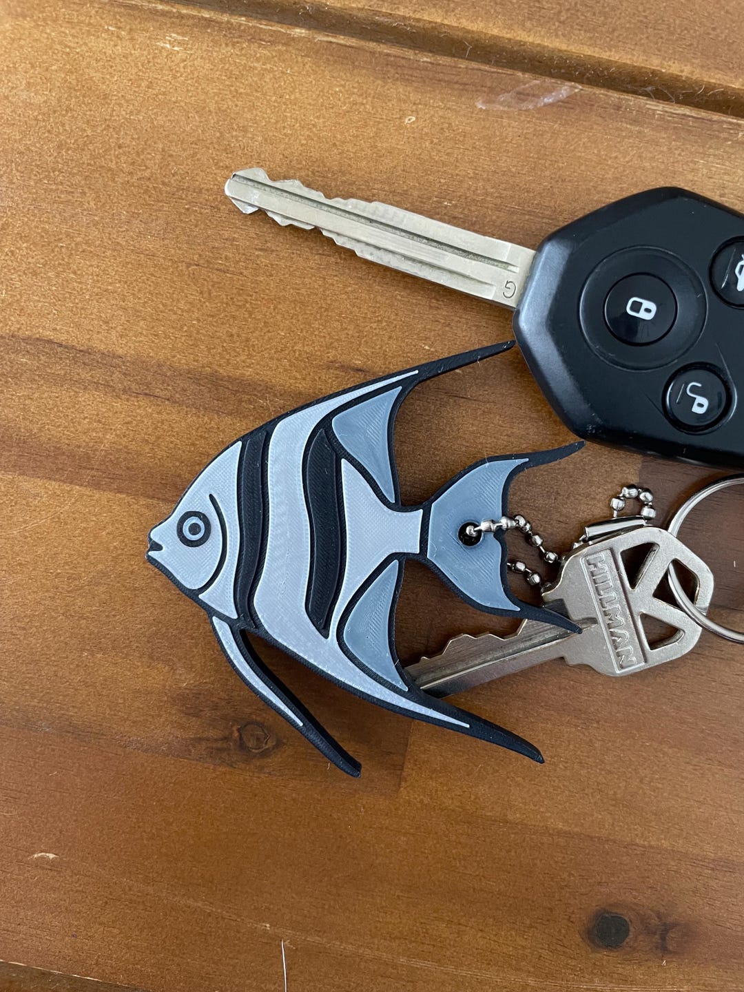 Angelfish Keychain - 3D Printed Aquarium Lover Gift - Custom Fish ...