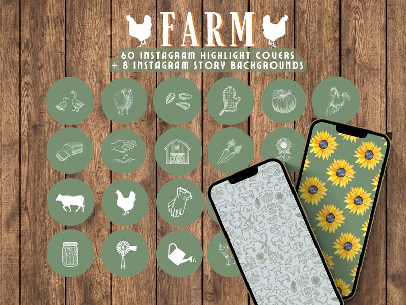Farm Instagram Highlight Covers & Story Backgrounds | Homesteading ...