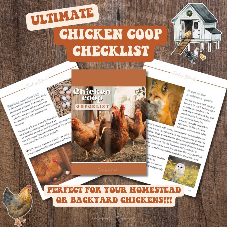 Chicken Coop Checklist Printable | Getting Started With Backyard ...