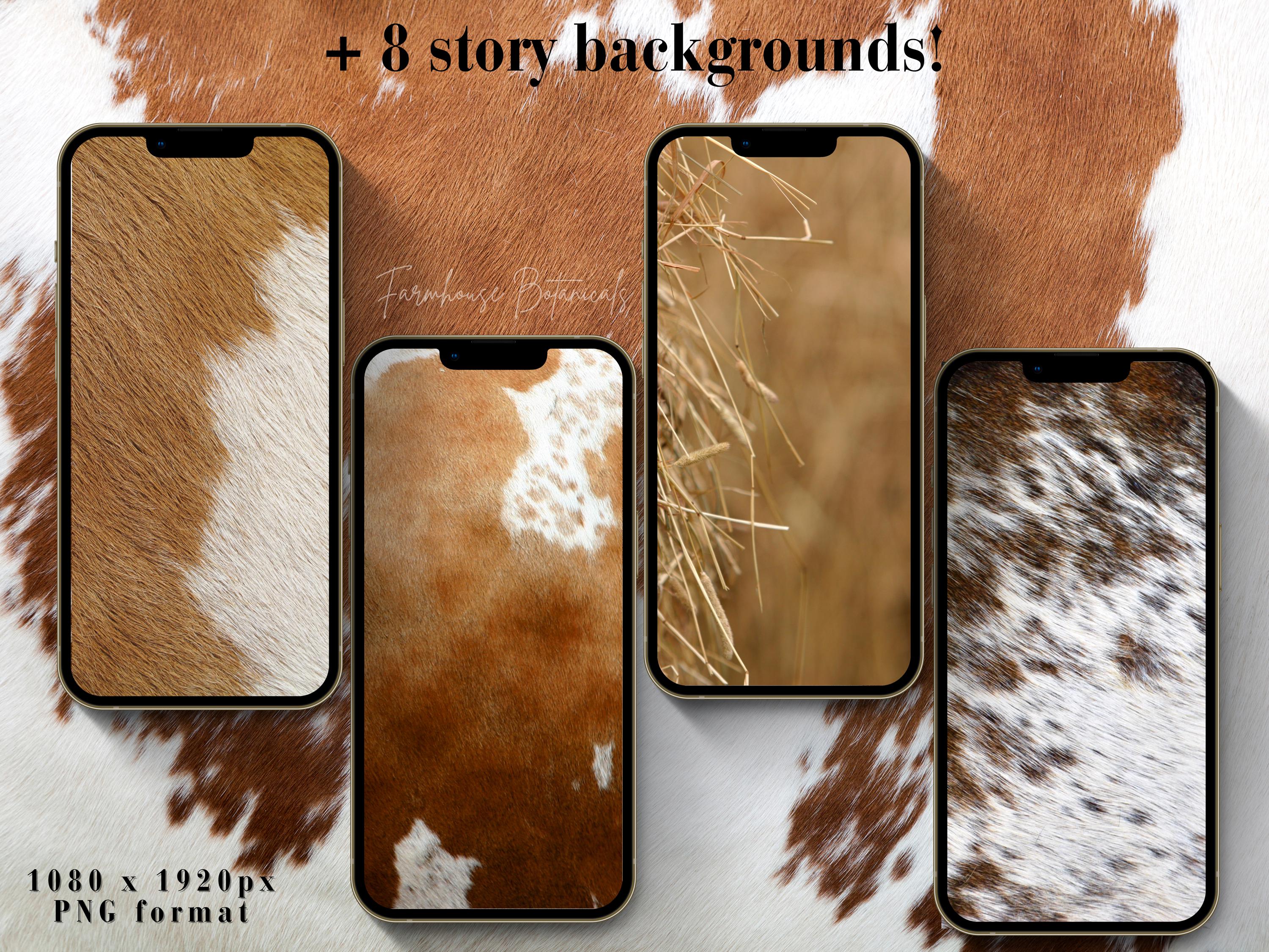 Cowhide Western Instagram Highlight Covers & Story Backgrounds ...