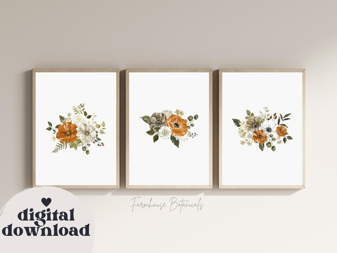 Cottagecore Floral Digital Print | Farmhouse Cottage-core Poster ...