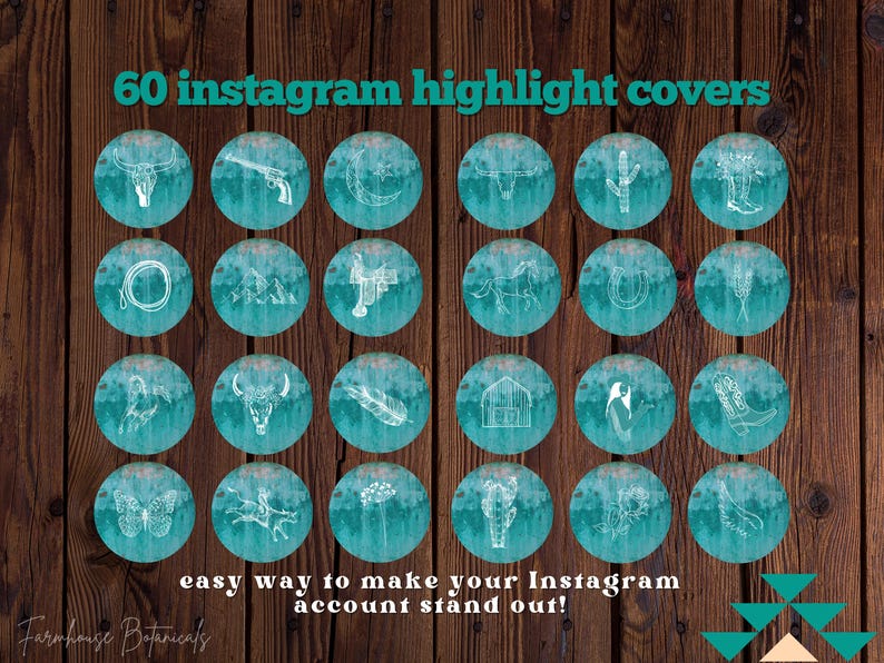 Wild West Cowgirl Country Instagram Highlight Covers & Story ...