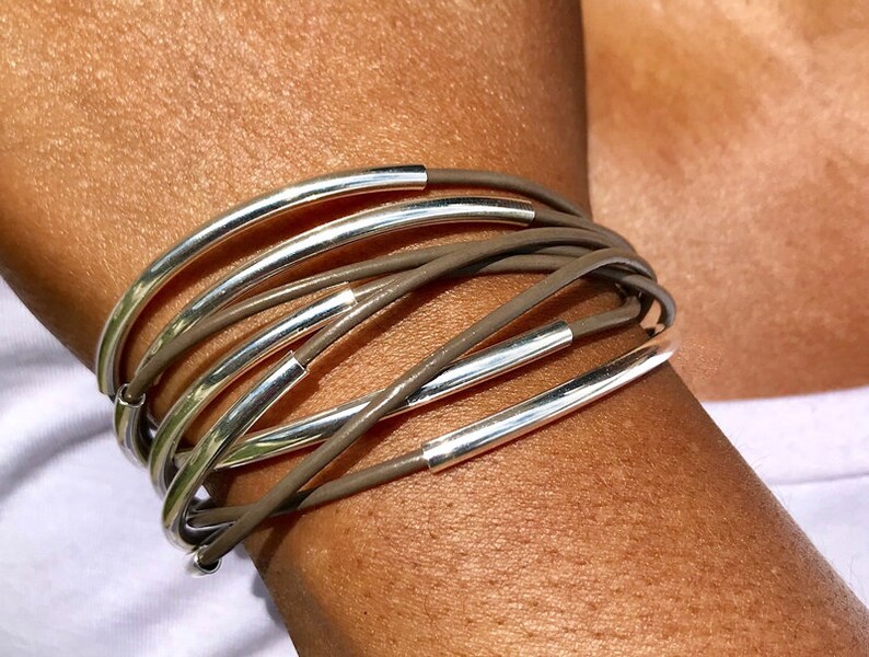 Leather Wrap Bracelets Bangles Anniversary Bangle Bangle - Etsy