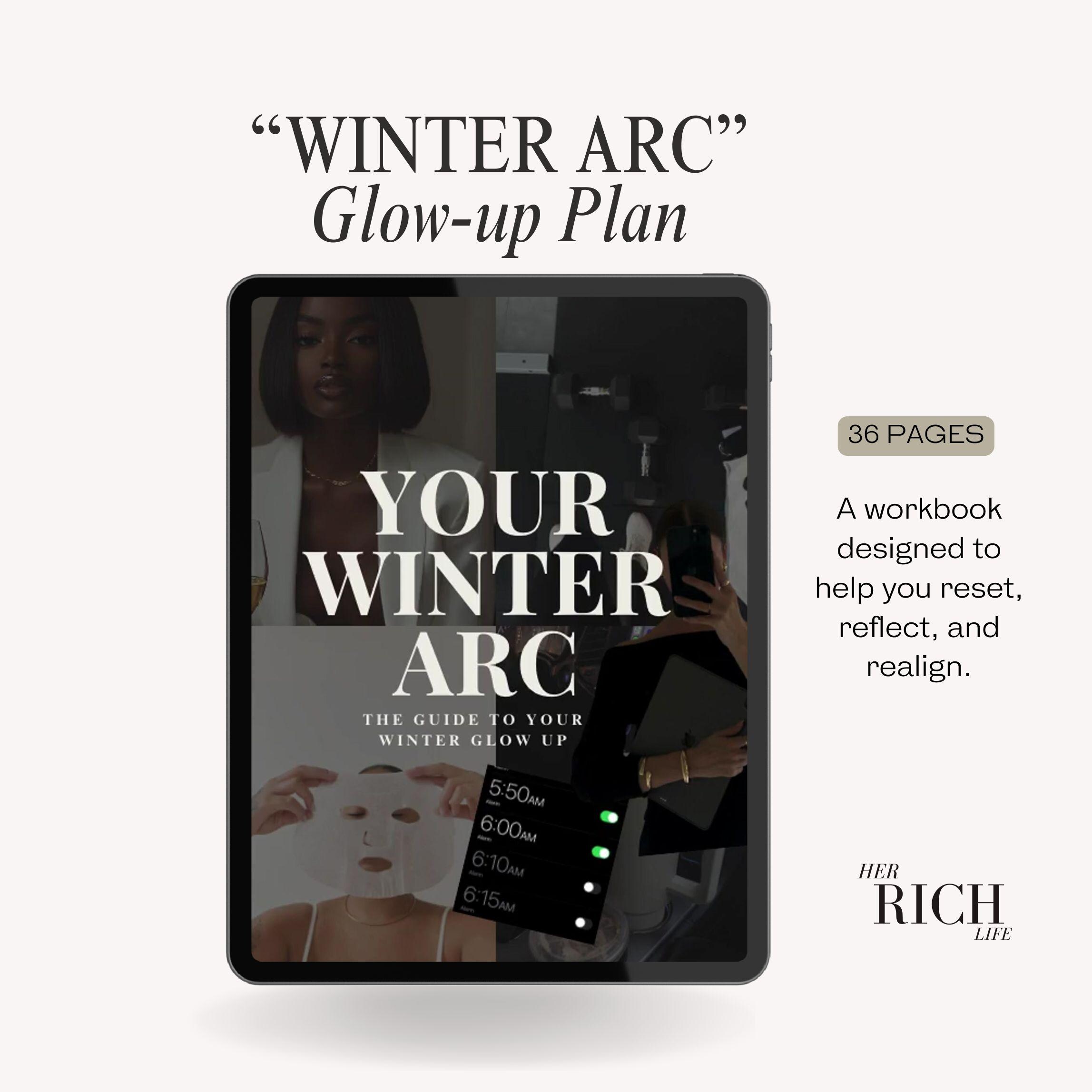 Winter Arc Glow-up Workbook digital Download PDF Seasonal Self-care ...