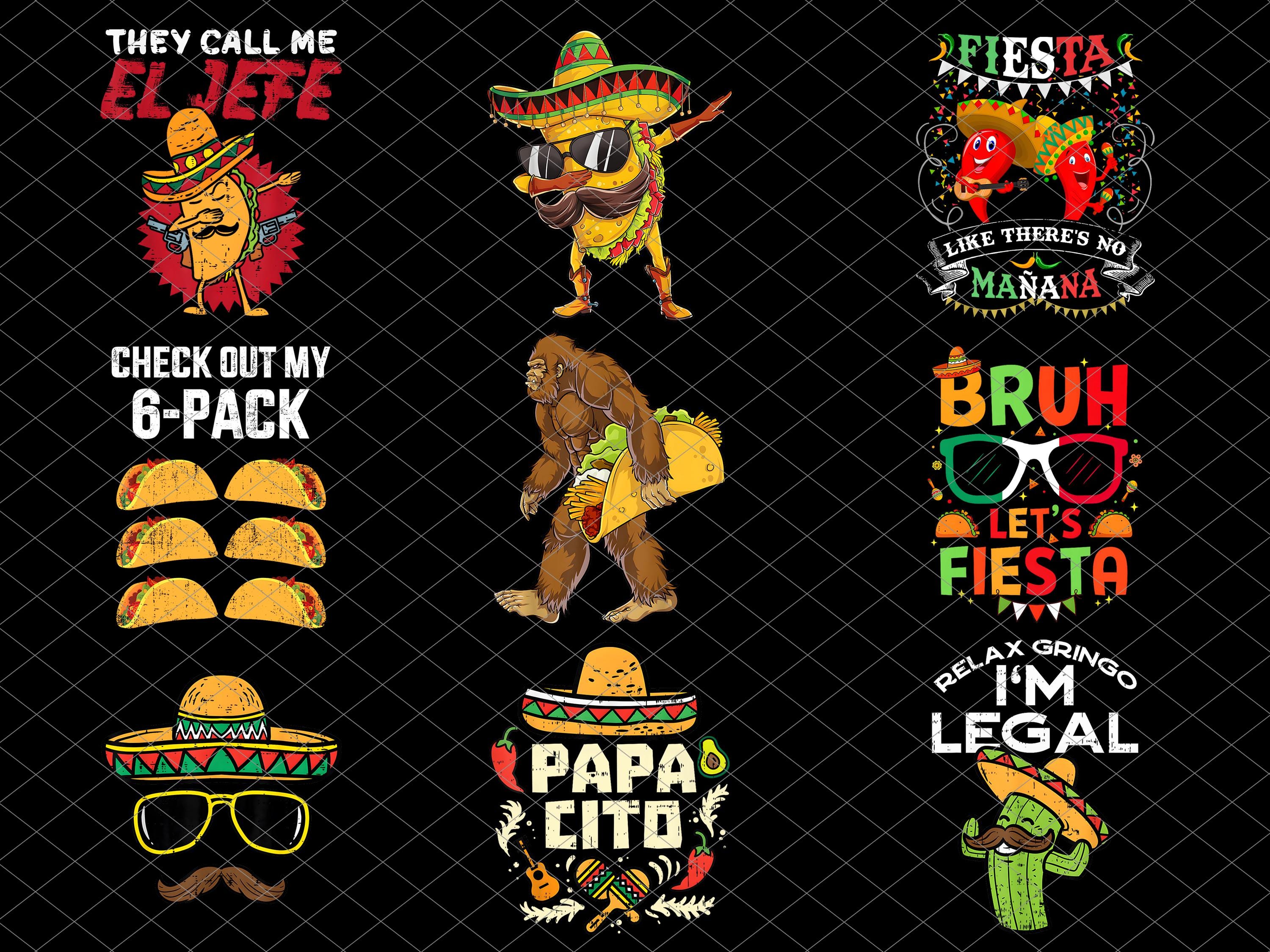 Cinco De Mayo PNG Bundle, Mexican Fiesta Png, Funny Fiesta Png, Fiesta ...