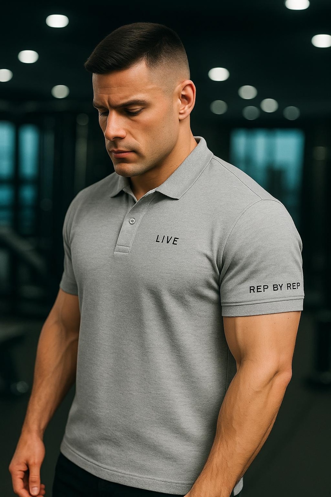 Live REP BY REP Training Motivation Polo Shirt | Top | Tee | Men ...