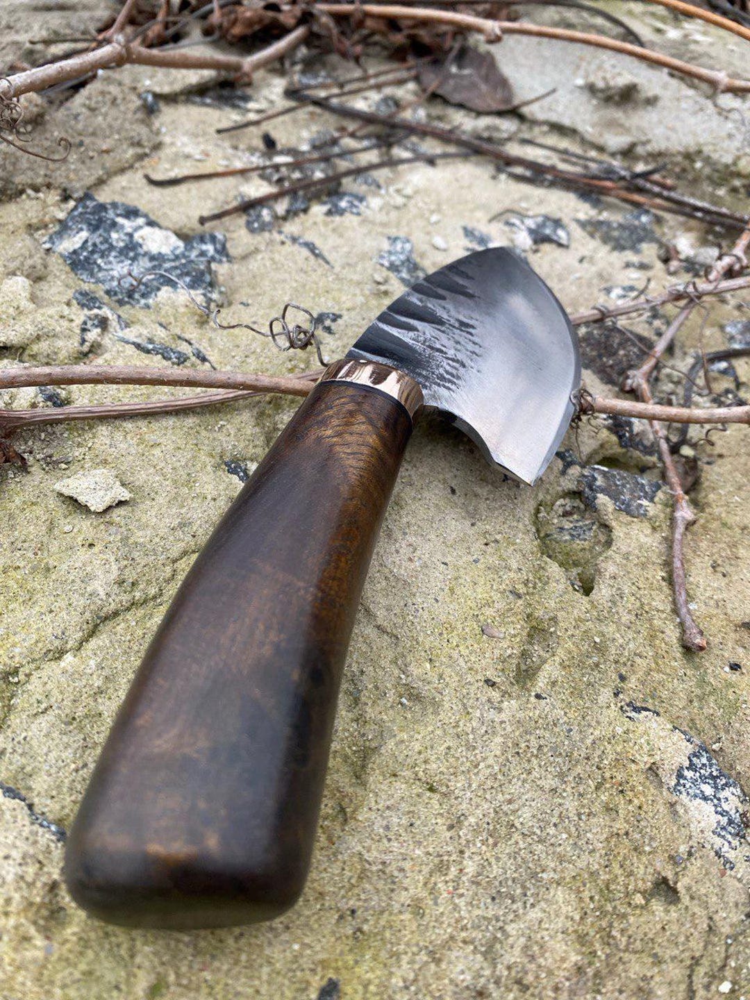 Hunting Knife for Skinning Unique Design Made of D2 Steel - Etsy