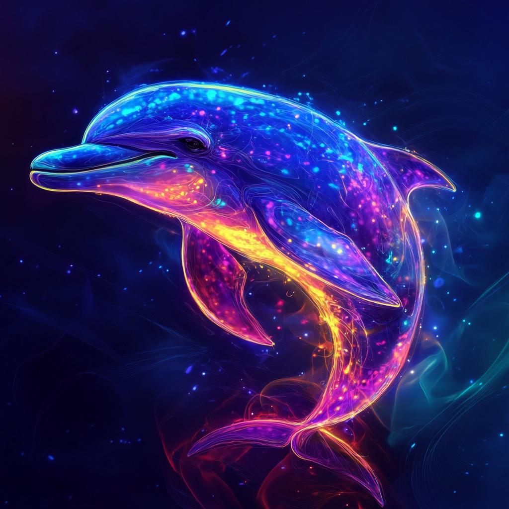 Dolphin-al Art Digital Art Al Paintings Al Generated Artwork Digital ...