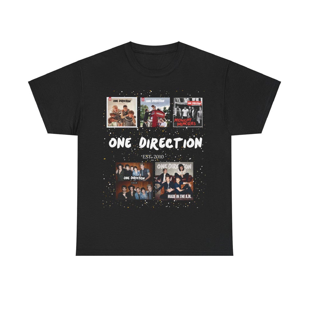 One Direction | 1D Music Album Covers T-shirt | Boyband Lover Gift ...