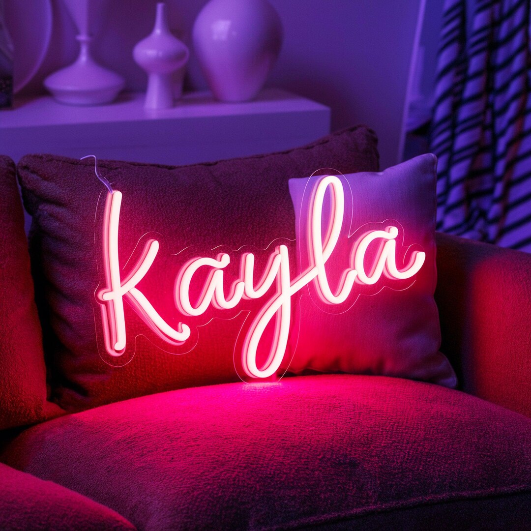 Nursery Neon Sign, Name Neon Light Boy & Girl Bedroom, Custom Neon Led ...