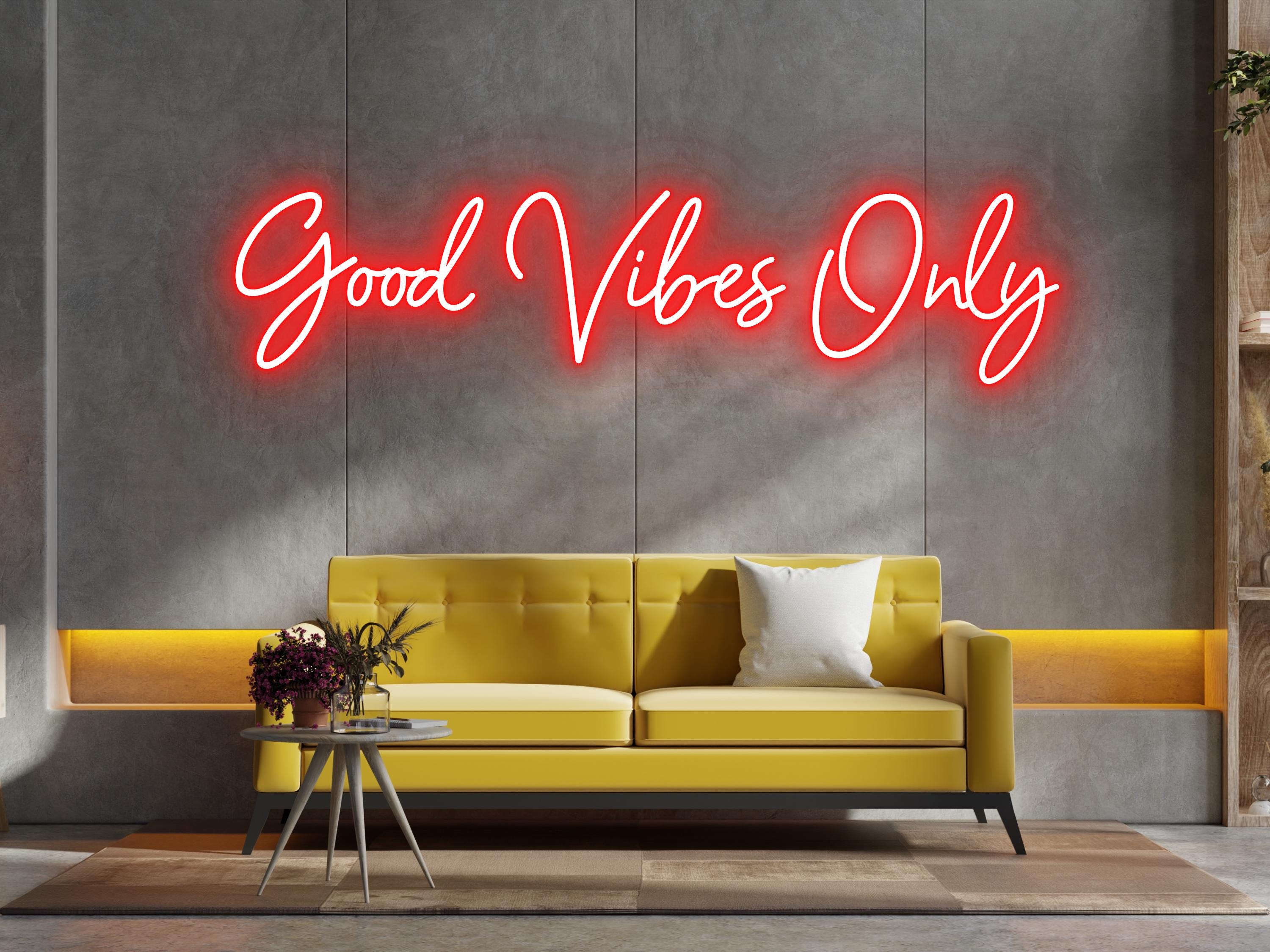 Custom Neon Home Decor, Name Neon Signs, Good Vibes Only Signs, LED ...