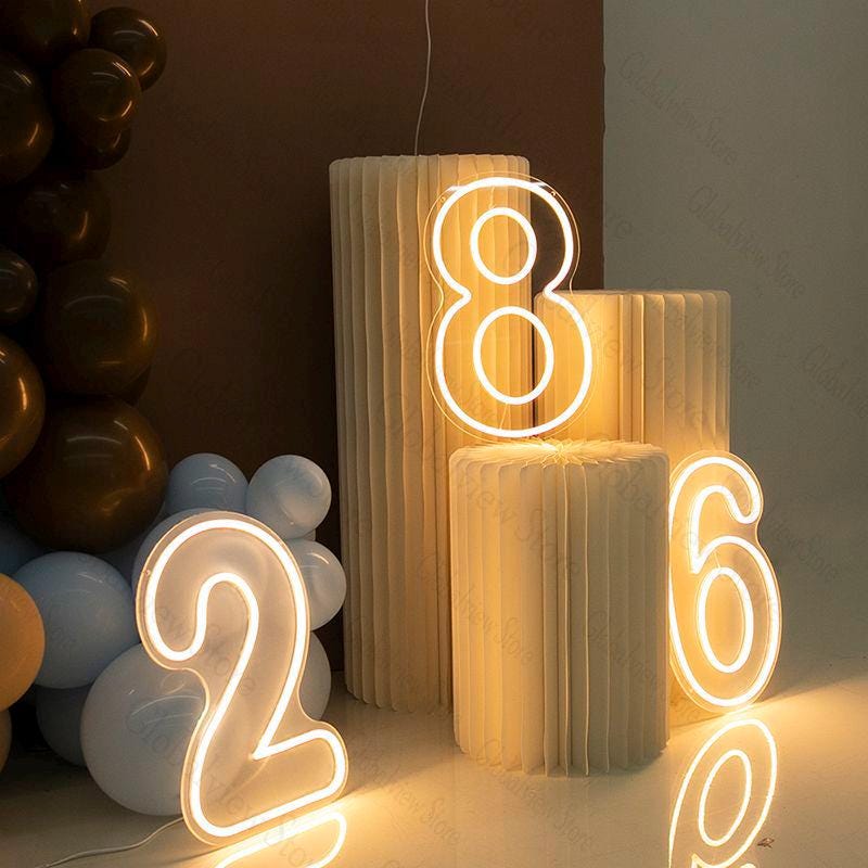 Custom Birthday Neon Sign: Personalized Party Decor - Etsy