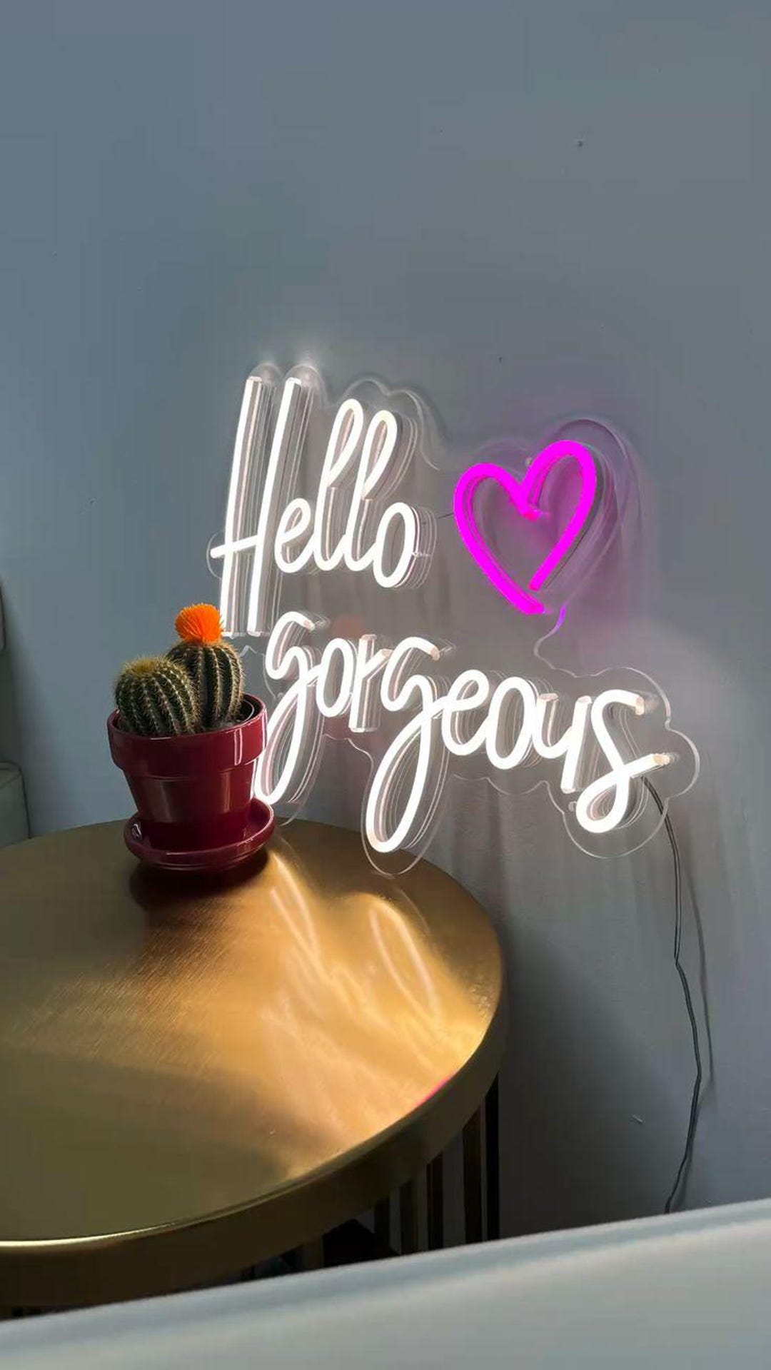 Custom LED Neon Sign: Personalized Wall Decor, Handmade - Etsy