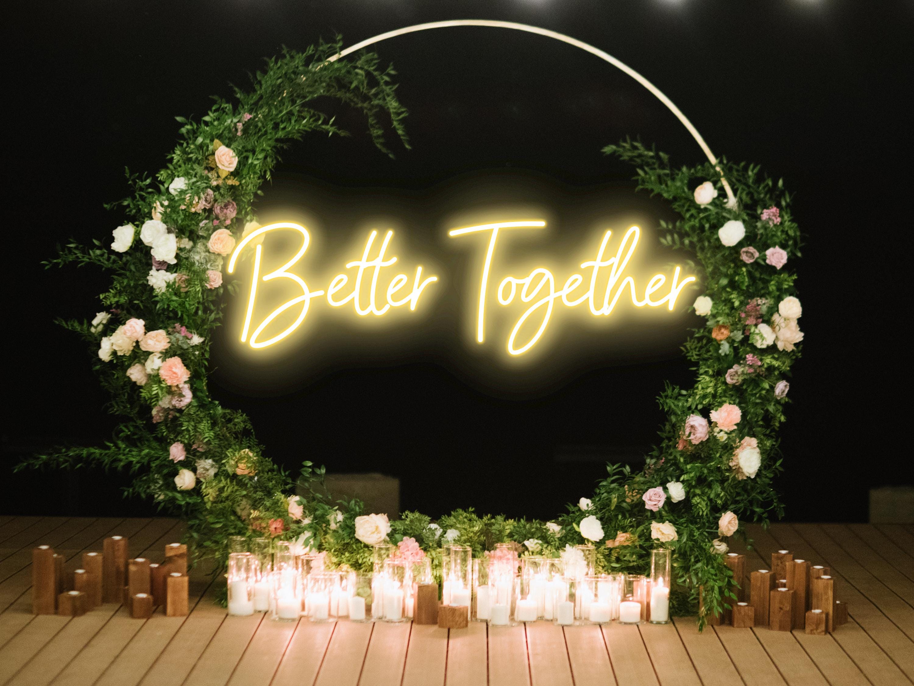 Custom Wedding Neon Sign: Personalized LED Wall Decor - Etsy