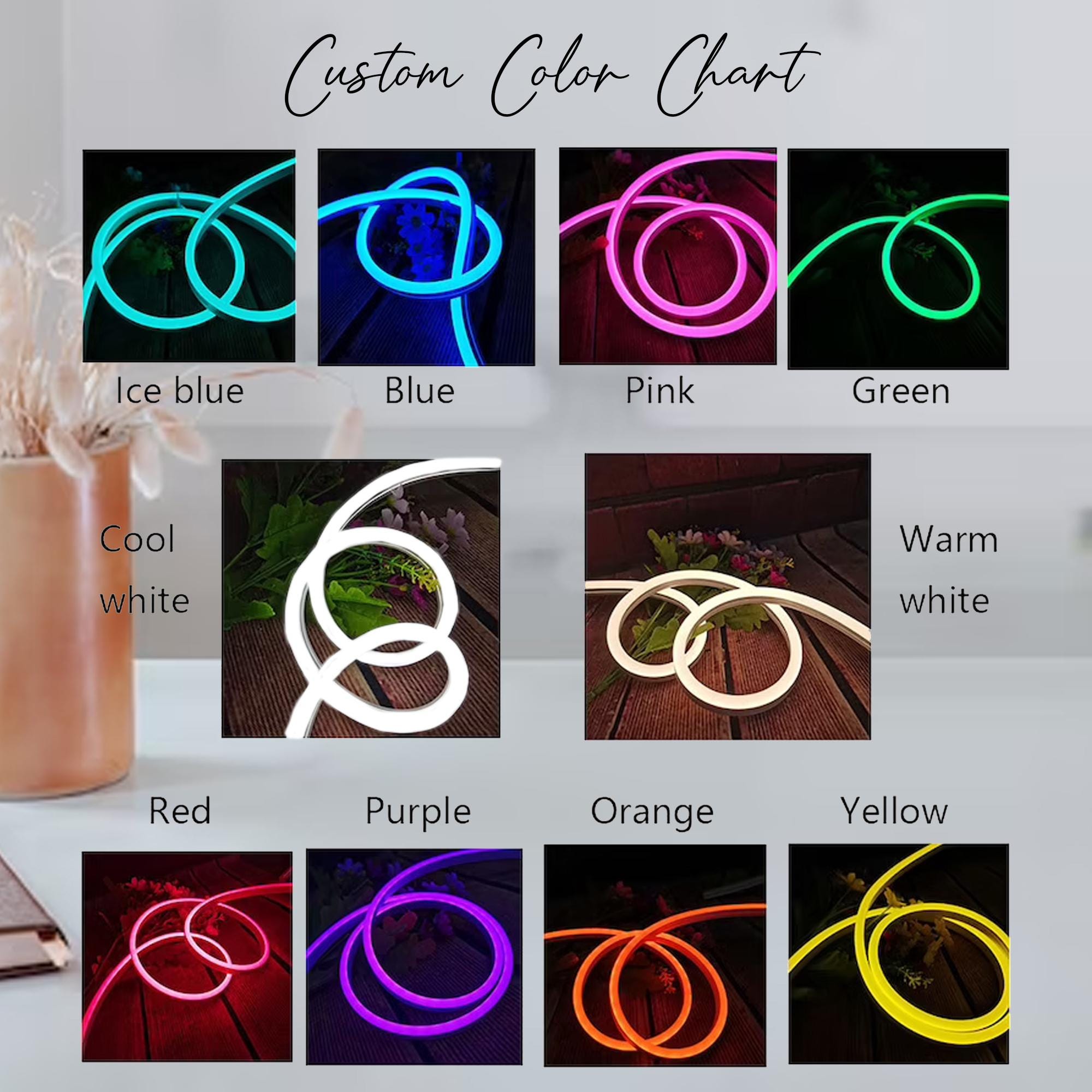 Custom Neon Home Decor, Name Neon Signs, Good Vibes Only Signs, LED Room Decor, Wall Hanging ...