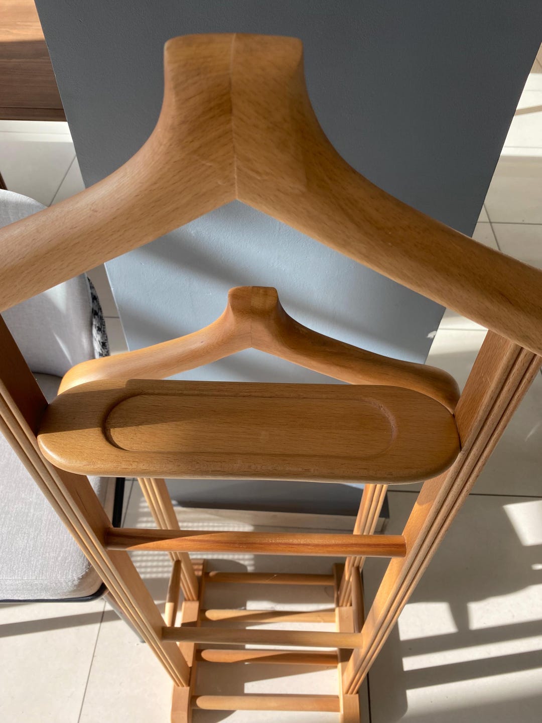 Clothes Stand, Wooden Clothes Valet, Clothes Hanger, Bedroom Clothes ...