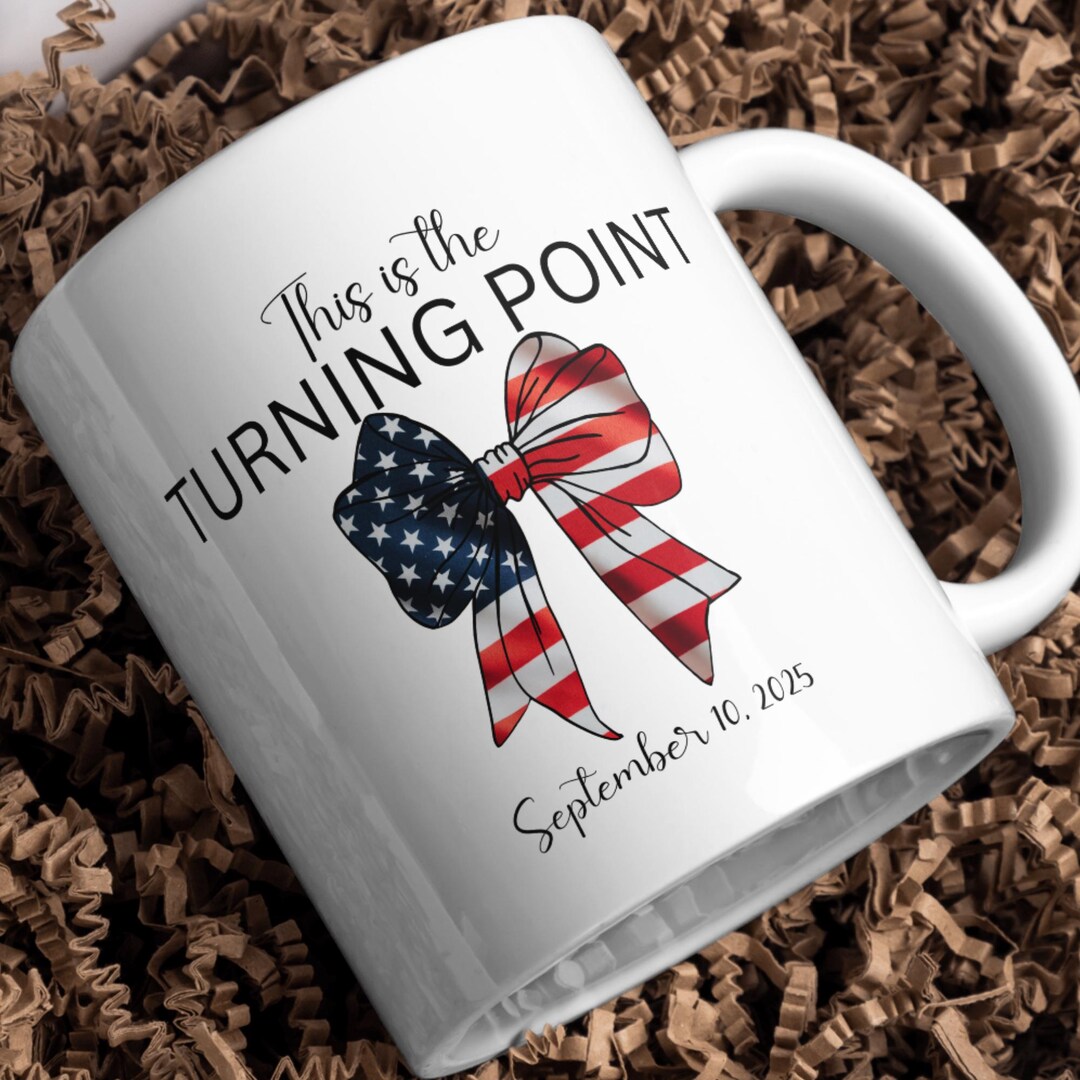 Turning Point USA Charlie Kirk TPUSA Memorial Patriotic American Flag ...