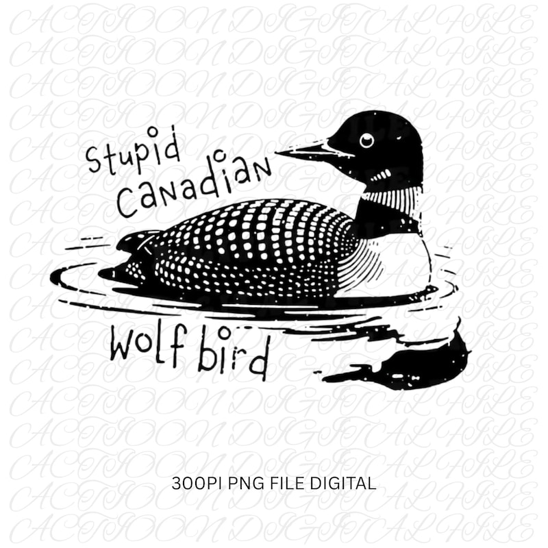 Canadian Wolf Bird Poster - Etsy